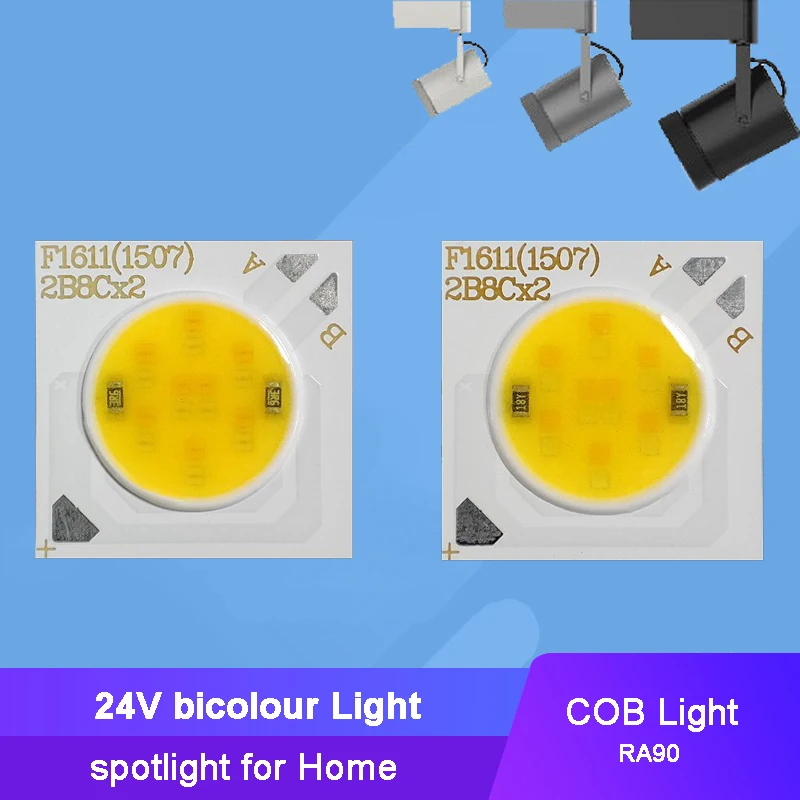 24V-8W-12W-HIGH-CRI-COB-Bicolour-LED-Chip-lamp-Light-for-Spotlight ...