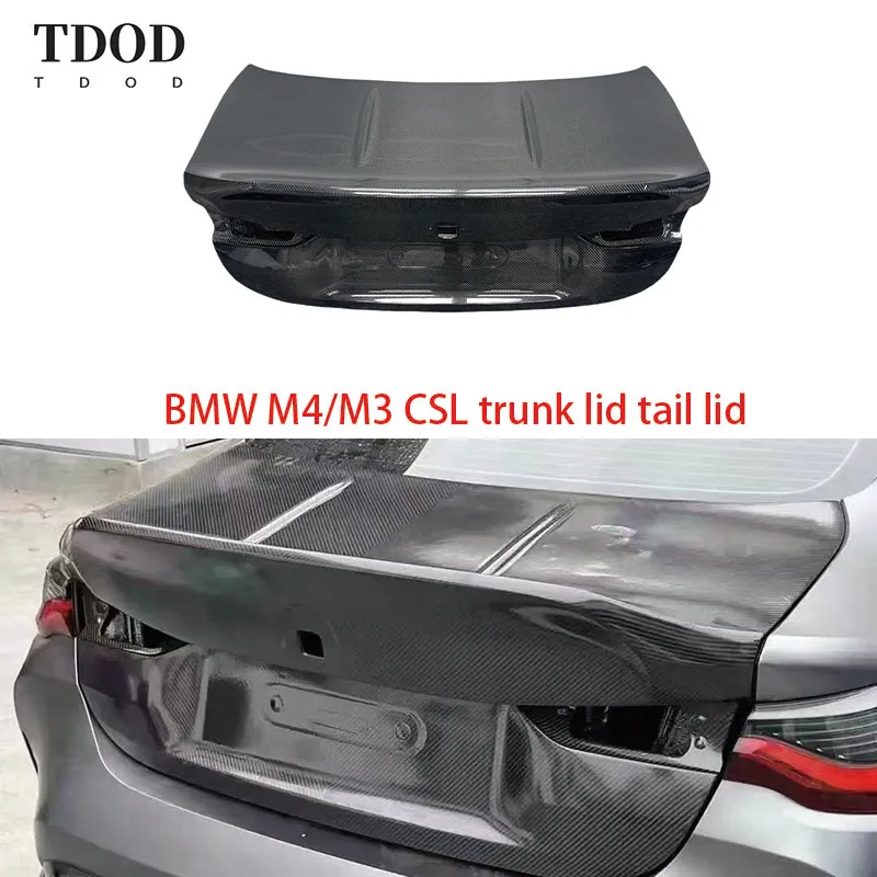 Carbon Fiber Car Rear Bumper Tail Spoiler Trunk Lid Cover Decklid Panel ...