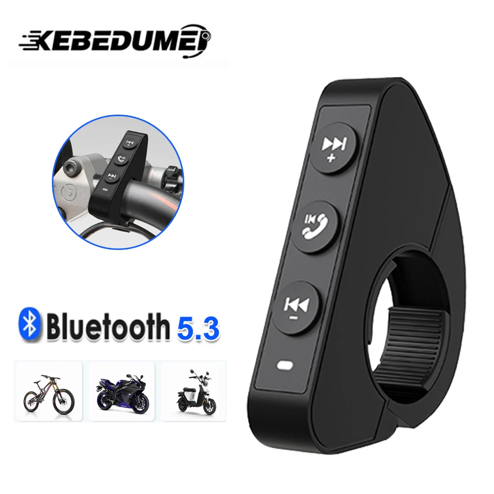 Kebidumei Bluetooth 5.3 Handlebar Remote Controller For Motorcycle ...