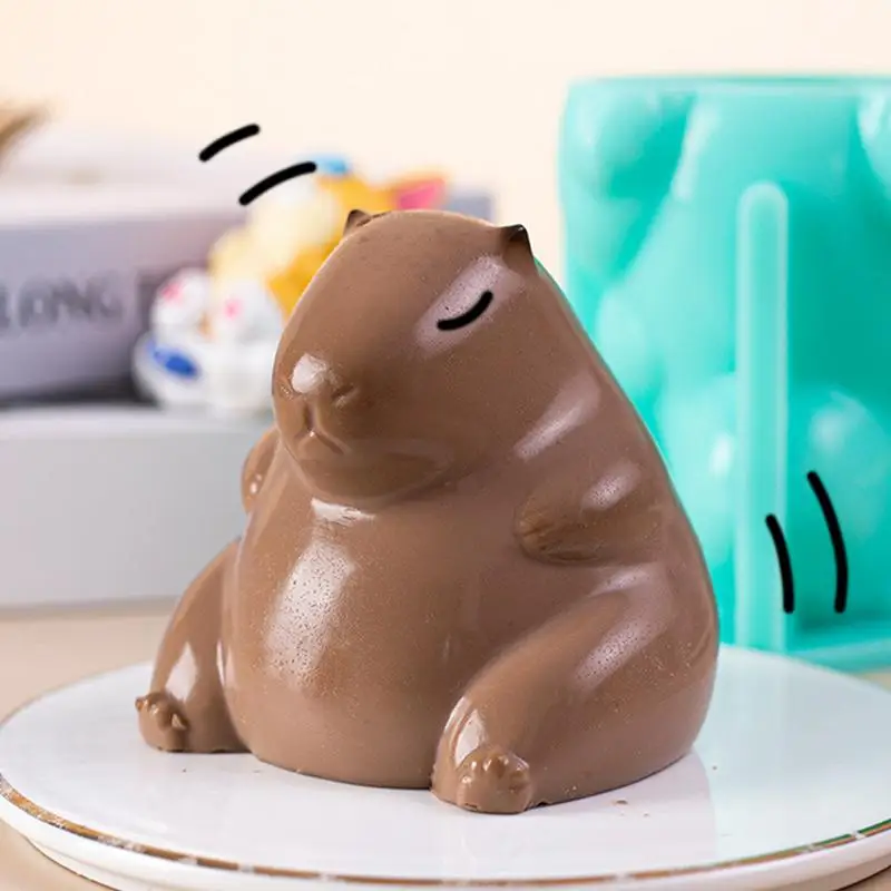 3D Capybara Silicone Ice Cream Mold for Making Mousse Cake Chocolate ...