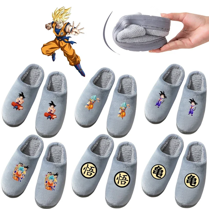Zapatillas-de-felpa-de-Son-Goku-de-Dragon-Ball-para-hombre-zapatos-de ...
