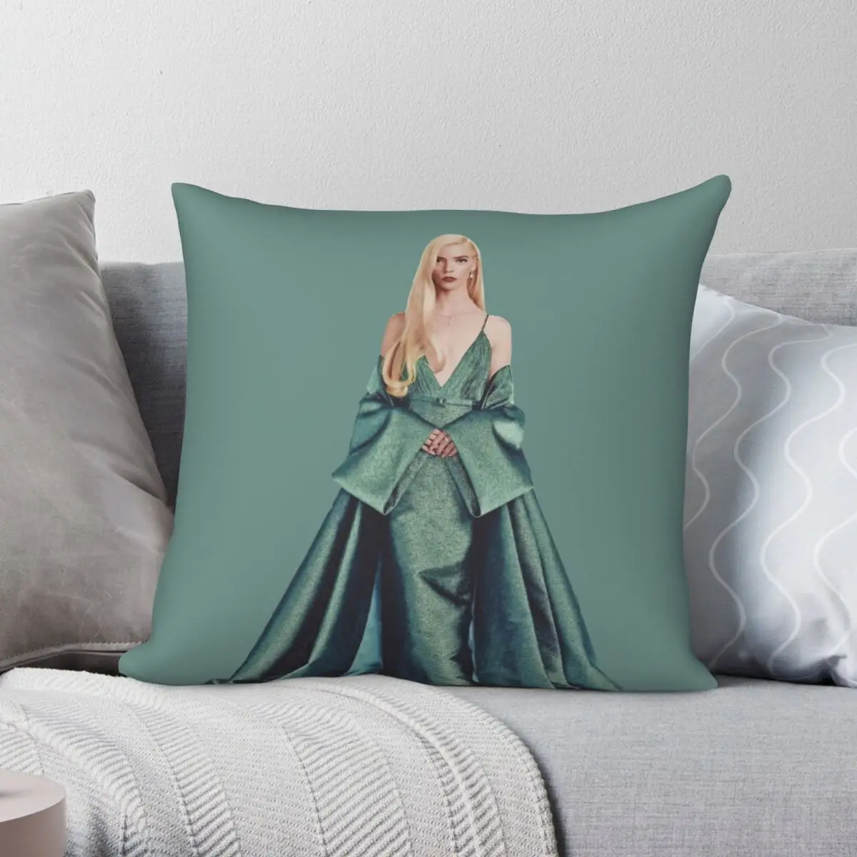 Anya-taylor-joy-adesivo-pacote-fronha-poli-ster-linho-veludo-impresso ...