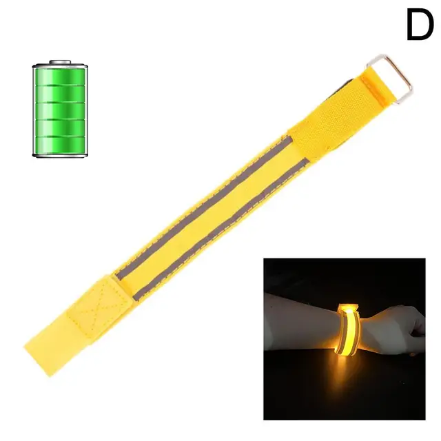 Running Lights Reflective Band For Runners USB Charging Adjustable ...