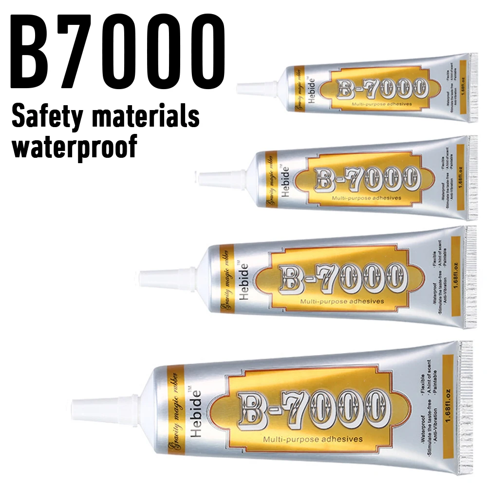 15/25/50/110ML B-7000 Glue Safety Materials Upgraded Clear Contact ...