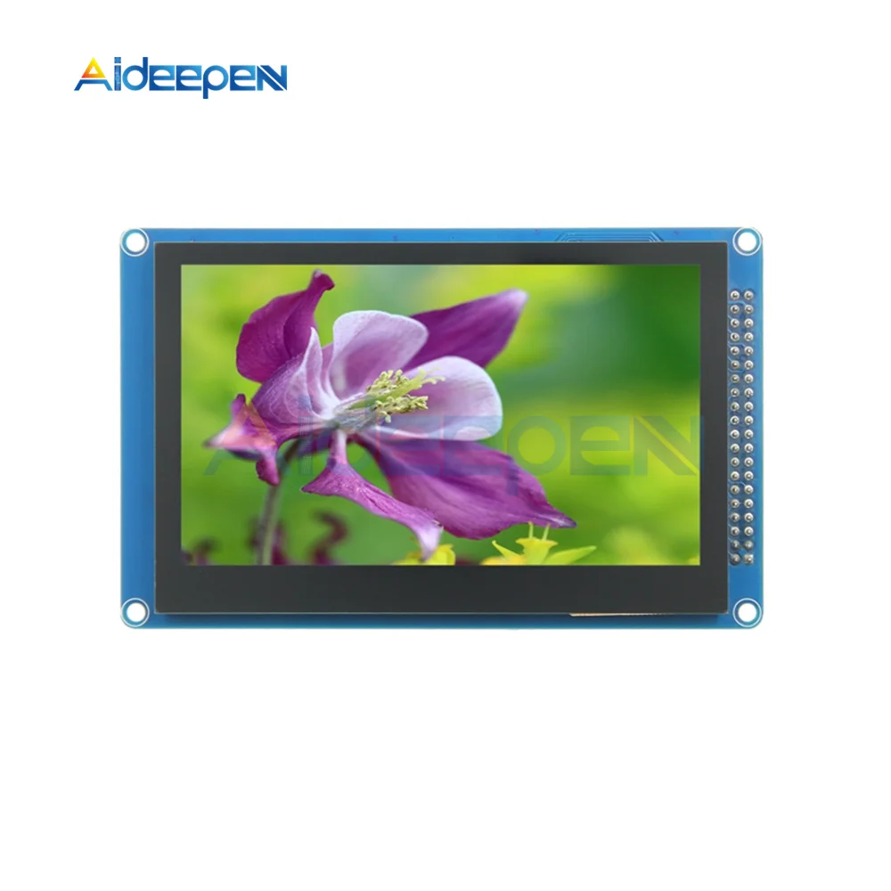 4.3" Inch 480*272 800*480 Ssd1963 Mcu Parallel Tft Lcd Module Display Screen Resistive ...