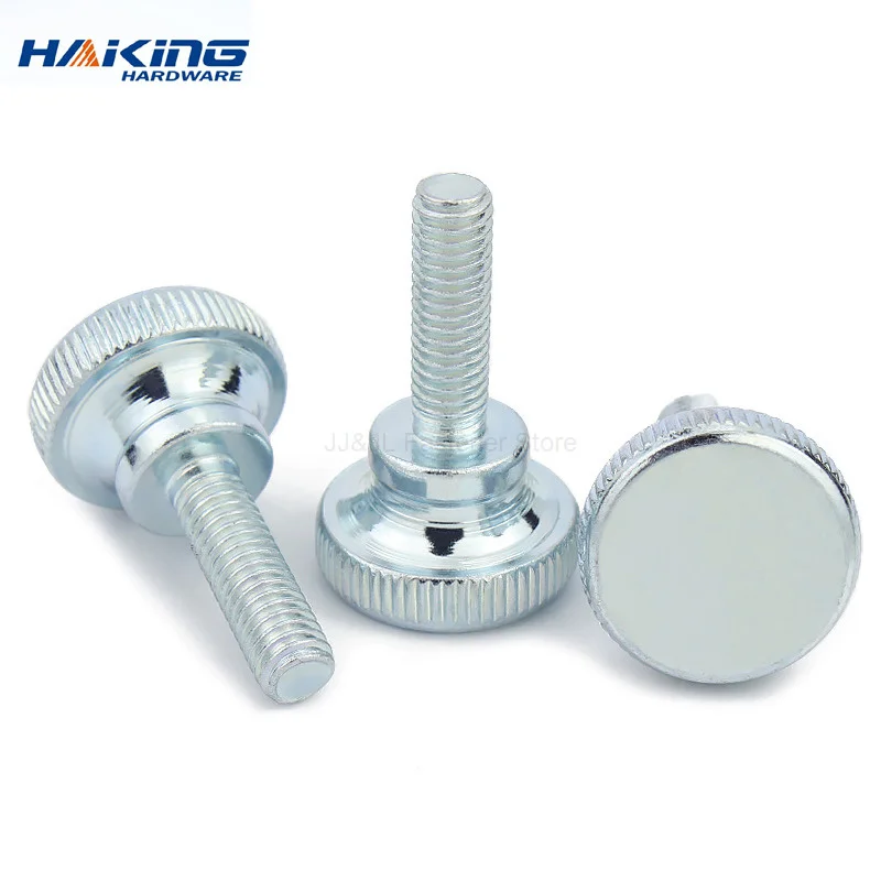 1/5pc M3 M4 M5 M6 M8 M10 DIN464 GB834 Knurl High Step Head Hand Tighten Thumb Screw Curtain Wall ...