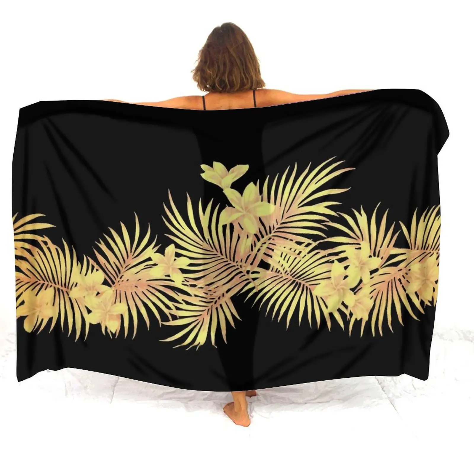 Hawaiian-Beach-Resort-Vintage-Art-Coat-One-piece-cape-Elegant-apron ...