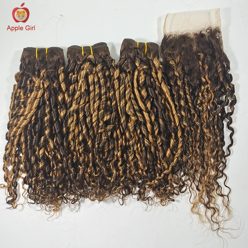 Curly-Highlights-Pixie-Curl-Bundles-With-Closure-Funmi-Hair-Transparent ...