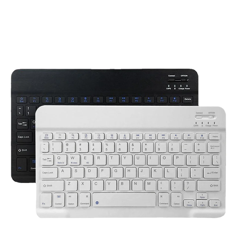 Mini-Tablet-Keyboard-Rechargeable-Bluetooth-Keyboards-Wireless-Mute ...