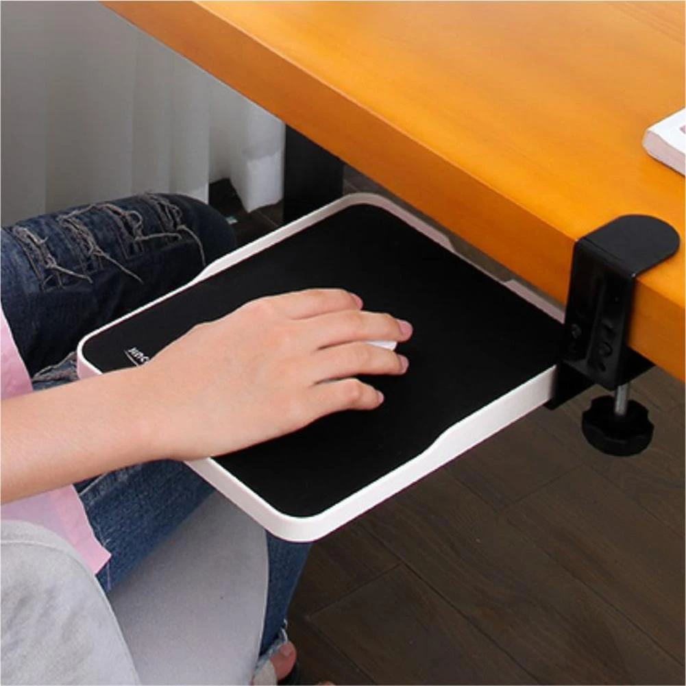 Mouse-Tray-Clamp-Extended-Rotating-Platform-Tray-Under-Desk-Mouse ...