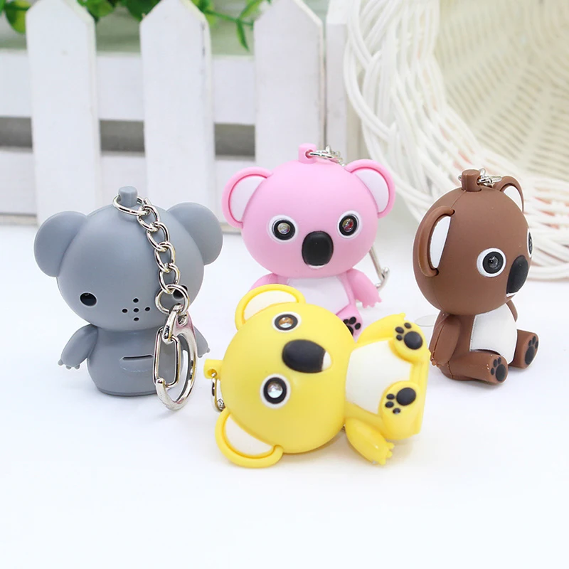Cute-Ultra-Bright-LED-Key-Chain-Mini-Flashlight-Sound-Key-Holder ...