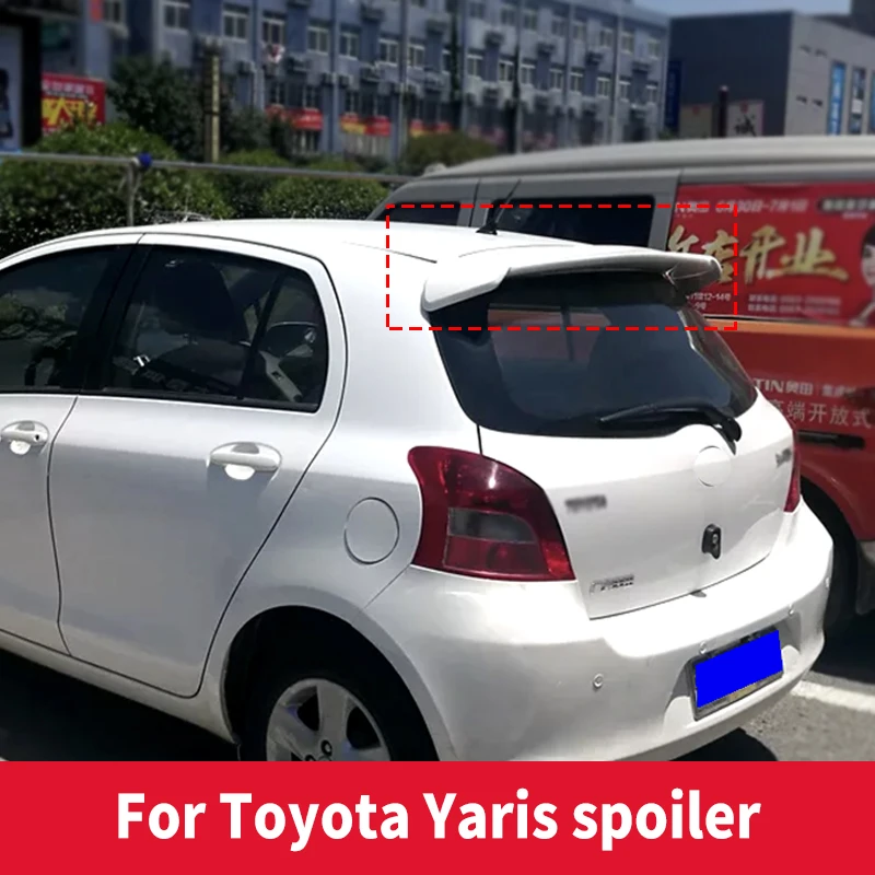 For Toyota Yaris Roof Spoiler Car Rear Wing 2008-2021 ABS Material ...