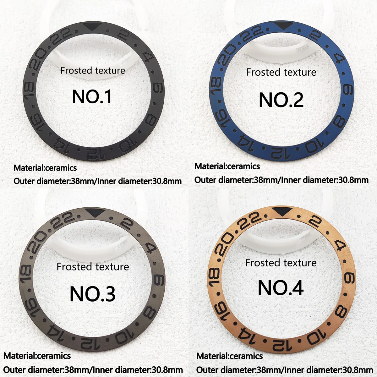 38mm-Ceramic-Frosted-Bezel-GMT-and-Diving-watch-Insert-For-40mm-Mens ...