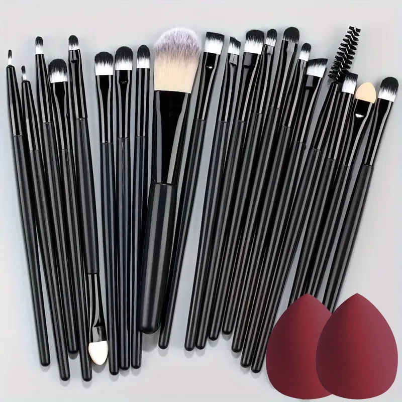 10-20Pcs-Makeup-Brushes-Set-Eyeshadow-Highlighter-For-Cosmetics ...