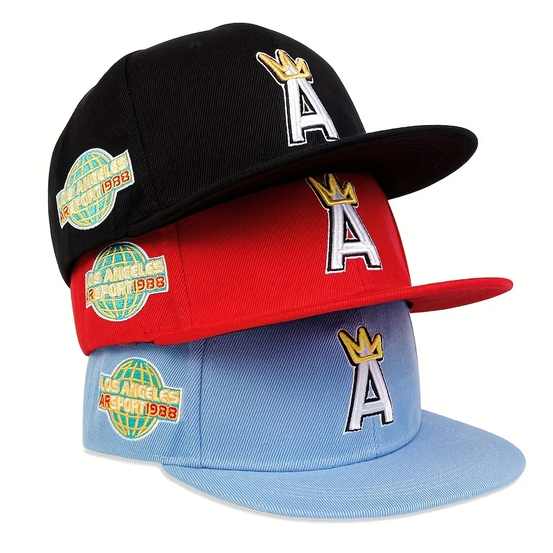 Hip-Hop-Fashion-Baseball-Cap-Crown-A-Letter-Embroidery-Snapback-Hats ...