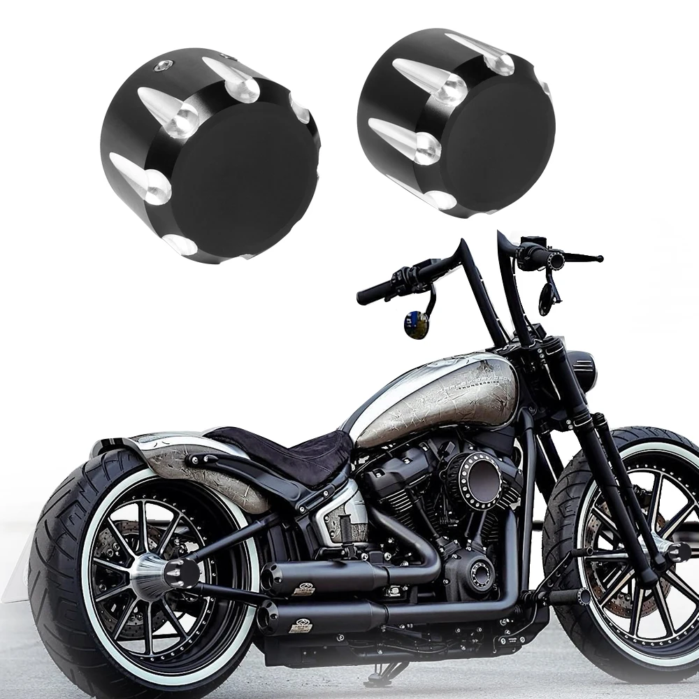 Motorcycle-Front-Axle-Nut-Cover-Cap-Bolt-For-Harley-Dyna-Fat-Bob ...