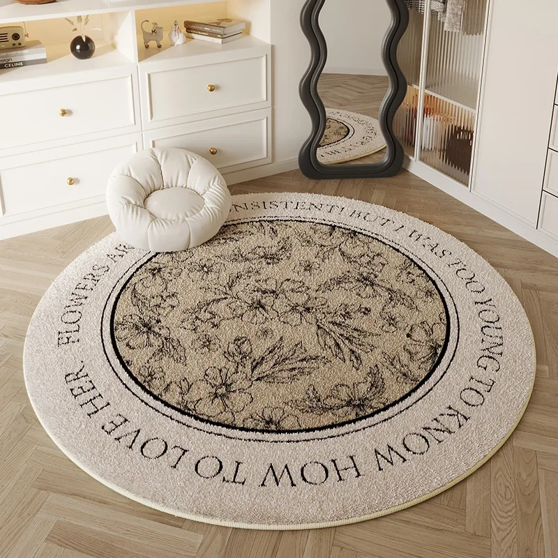 French-Style-Living-Room-Large-Area-Carpets-Retro-Round-Bedroom-Bedside ...