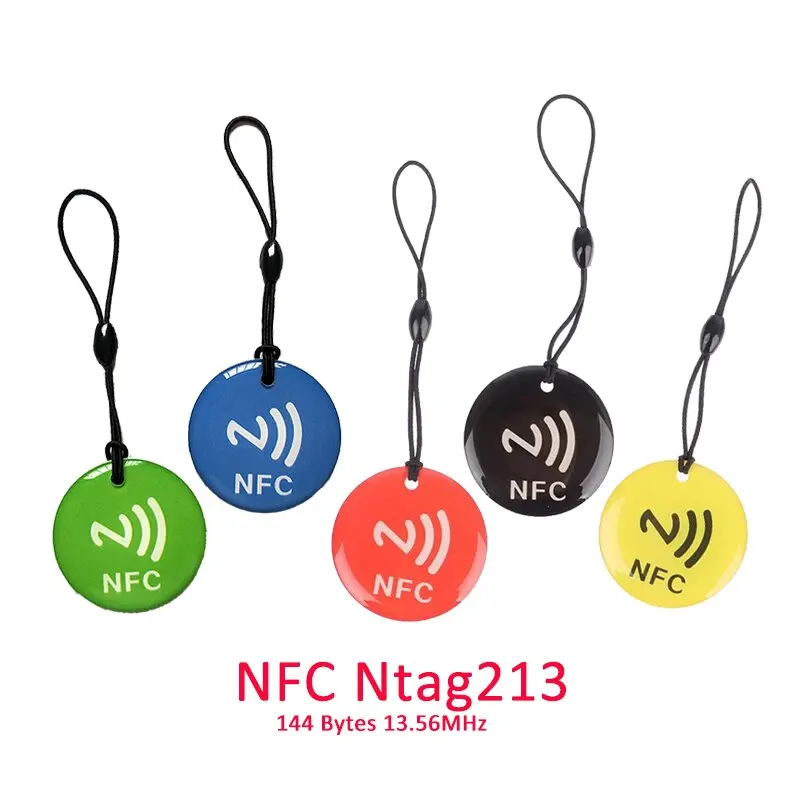 10pcs-Ntag213-NFC-Tag-Lable-Token-With-Rope-RFID-13-56MHz-144-Bytes ...