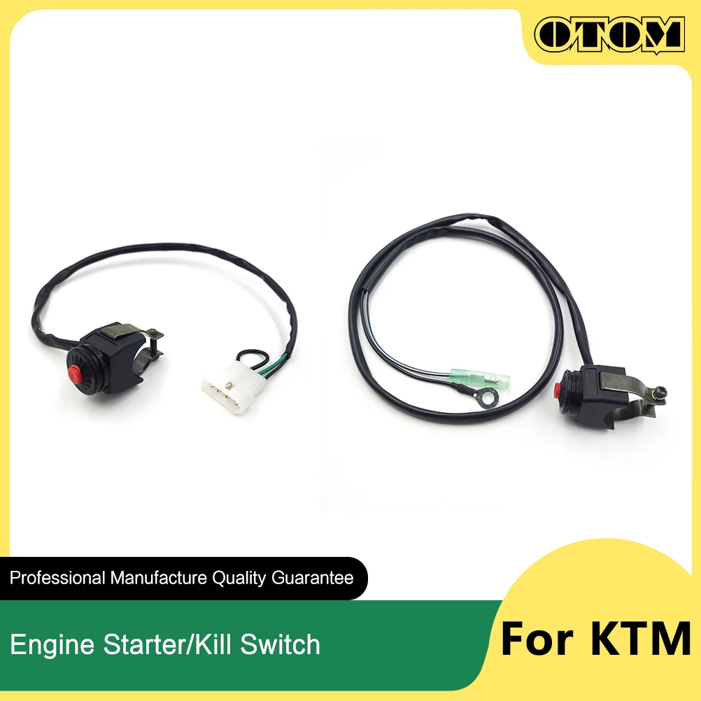 OTOM 2022 Motorcycle Engine Starter Kill Switch Start Flameout Ignition ...