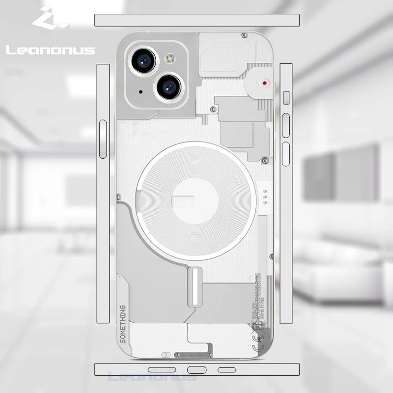 Nothing Phone Style For Iphone 13 12 Pro Max Mini Decal Skin Back ...