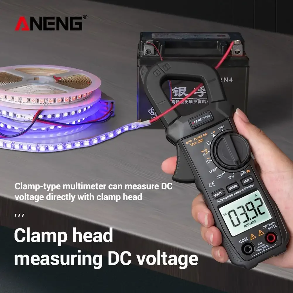 ANENG-ST209-Clamp-Meter-Digital-Multimeter-6000-Counts-AC-DC-Voltage ...