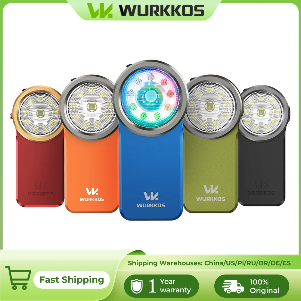 Wurkkos HD03 680LM Mini Clip Light USB Rechargeable Pocket Flashlight ...