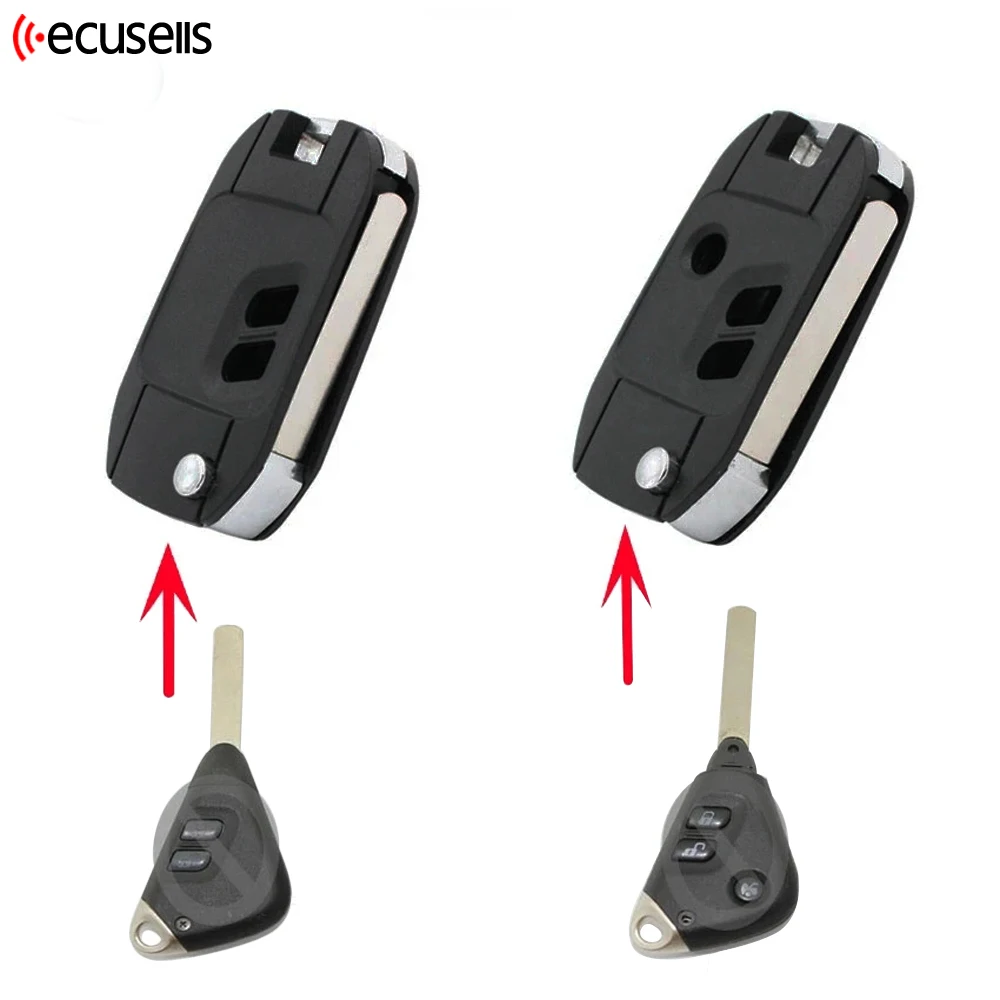 Ecusells-2-Buttons-3-Button-Replacement-Shell-Modified-Folding-Remote ...