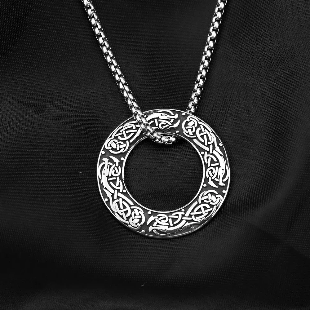 Viking-Odin-Rune-Stainless-Steel-Pendant-Nordic-Myth-Ring-Amulet ...