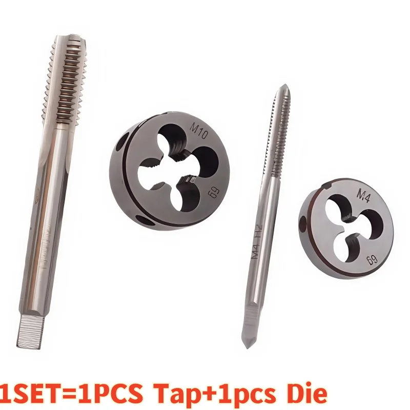 1 SET HSS Metric Right Hand Screw tap and die M30 M32 M33 M34 X0.5 X0 ...