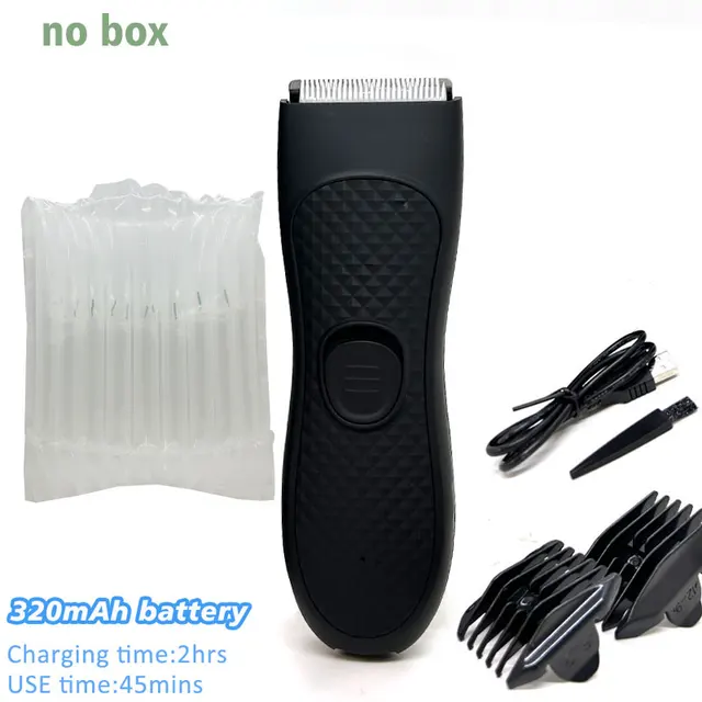 Men's Electric Groin Hair Trimmer Pubic Hair Trimmer Body Grooming ...