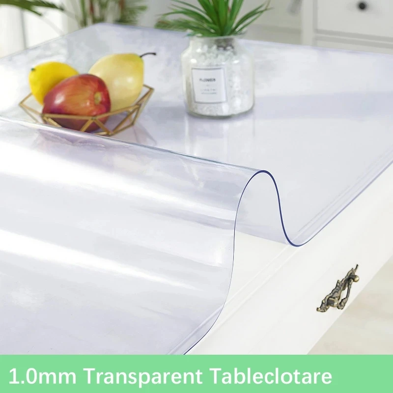 PVC-Table-Mat-Transparent-D-Waterproof-Tablecloth-Oil-Tablecloth-with ...