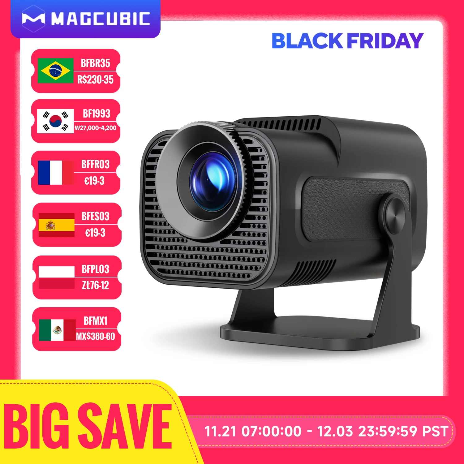 Magcubic-HY320-Mini-Newly-Native-720P-Android-11-4K-Projector-300ANSI ...