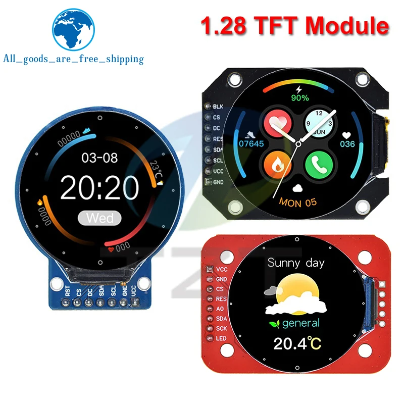 TZT-1-28-inch-TFT-LCD-Display-Module-Round-RGB-IPS-HD-240x240 ...