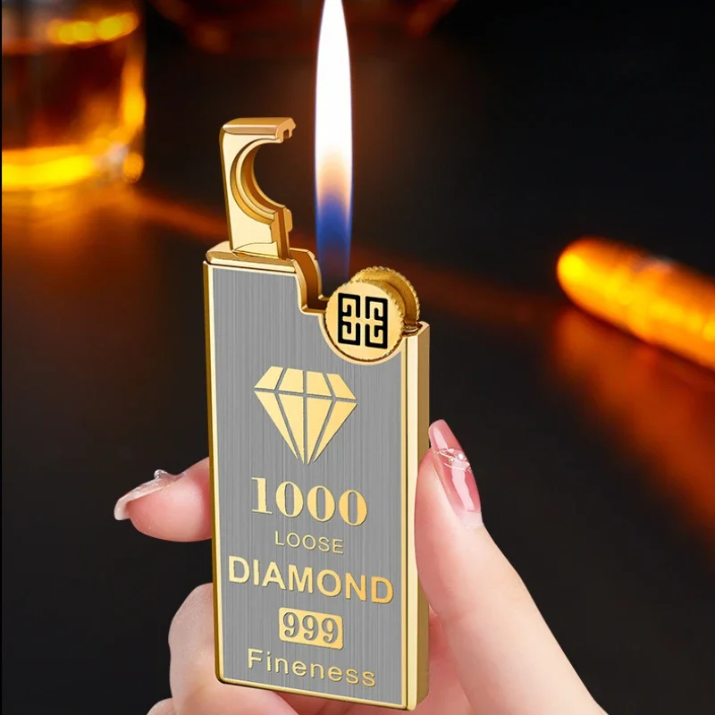 New-Ultra-thin-Fashionable-Butane-Gas-Lighter-Metal-Grinding-Wheel ...