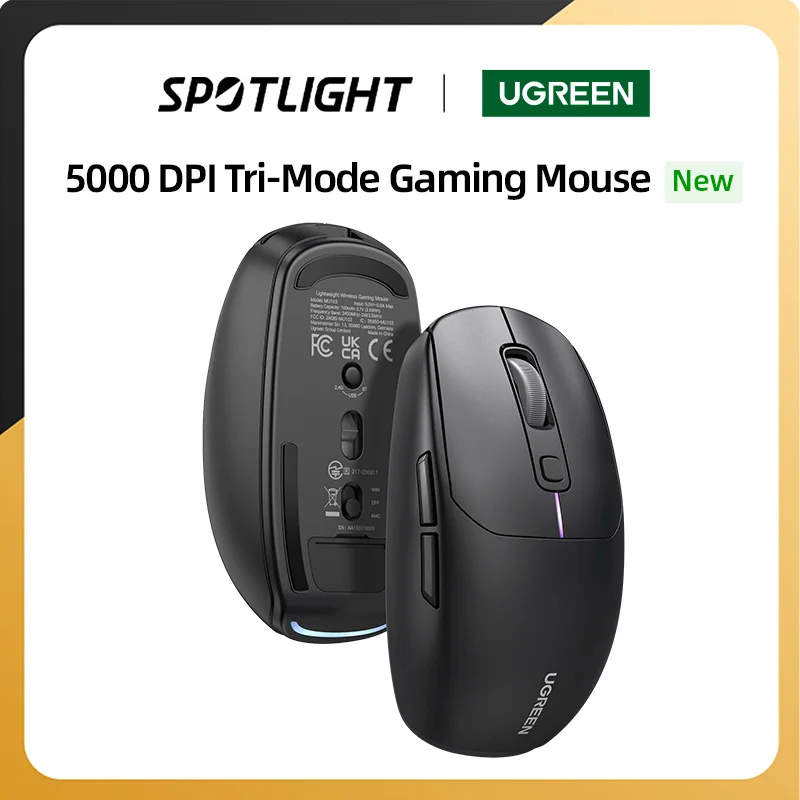 UGREEN-Gaming-Mouse-5000DPI-Wireless-Mouse-Bluetooth-5-0-2-4G-Wired ...
