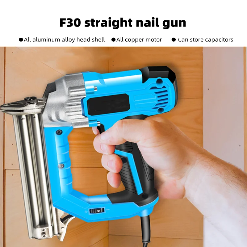 2300W-Electric-Nail-Gun-240V-Woodworking-Tools-Electric-Straight-Nail ...