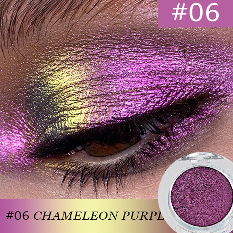 High-Pigmented Chameleon Purple Eyeshadow Powder MultiChrome Shifting ...