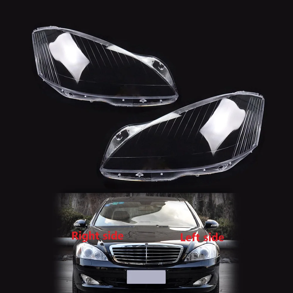 for-Mercedes-Benz-S-Class-W221-06-09-Car-Headlight-Lens-Lamp-Cover ...