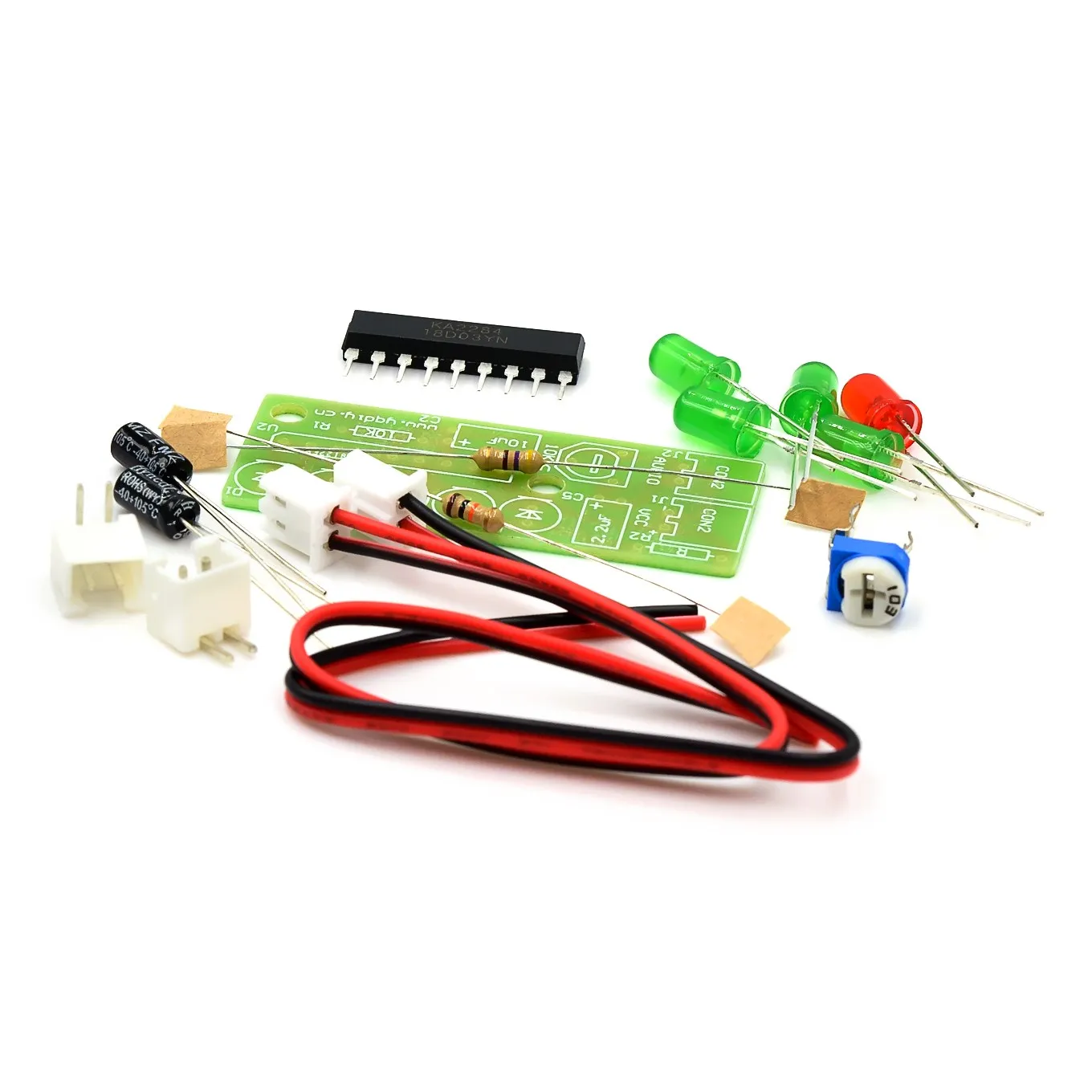Electronic-Kit-Parts-5mm-RED-Green-LED-Level-Indicating-3-5-12V-KA2284 ...