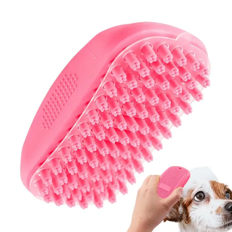 Dog Scrubber for Bath Cat Grooming Brush Dog Shedding Brush Pet Shampoo ...