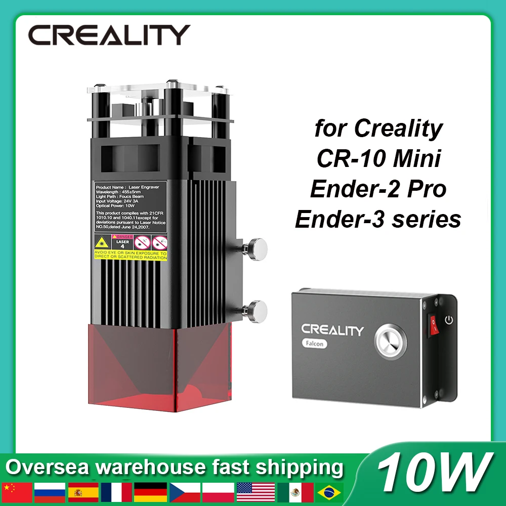 Creality-Laser-Engraving-Module-Kit-10W-0-06mm-High-Precision-3D ...
