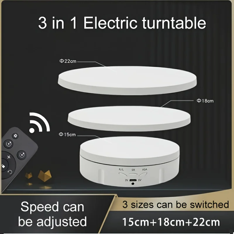 Photography-Turntable-Electric-Rotating-Display-Stand-360-Degree-with ...