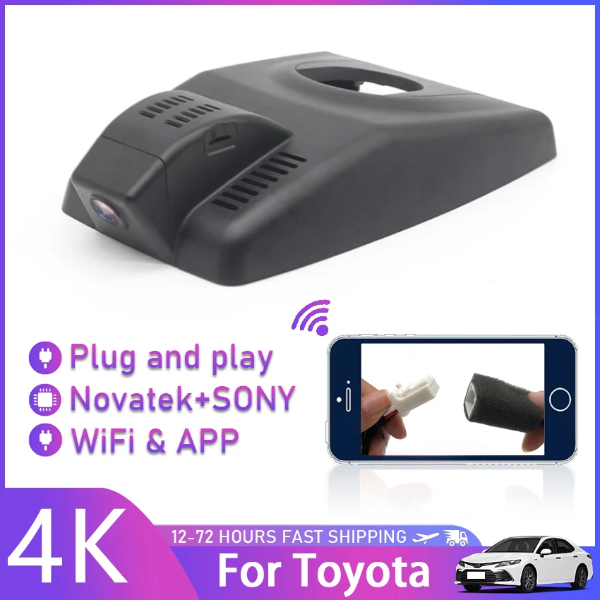 Car DVR For Toyota RAV4 2022 2023 Dash Cam UHD 2160P Driving Recorder ...