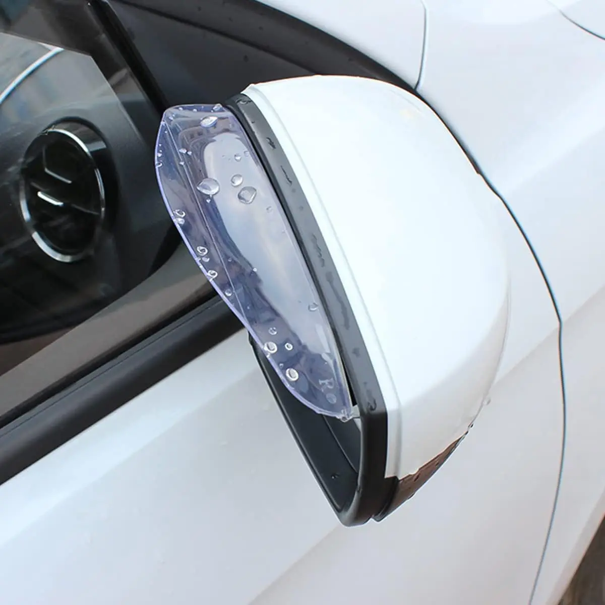 2PCS-Car-Rear-View-Mirror-Rain-Eyebrows-Waterproof-Rain-Visor-Guard-For ...