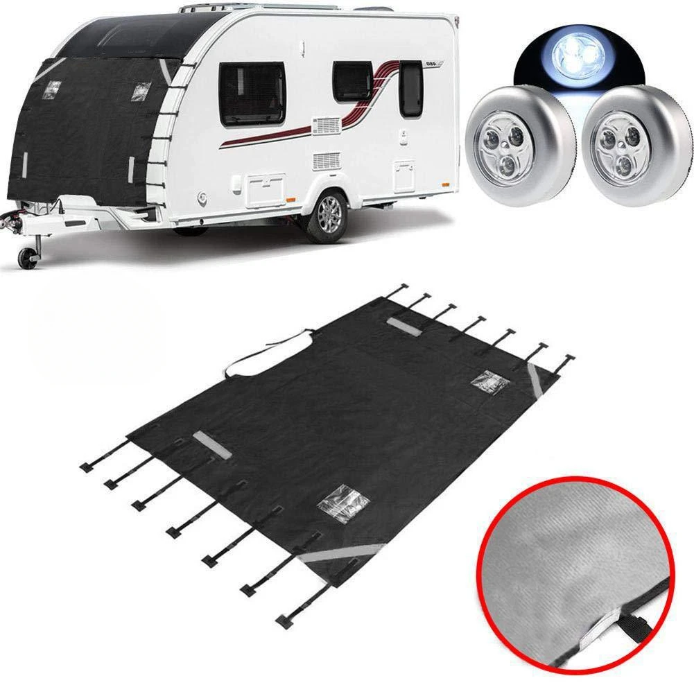 Universal Waterproof Oxford RV Caravan Front Towing Cover Protector ...