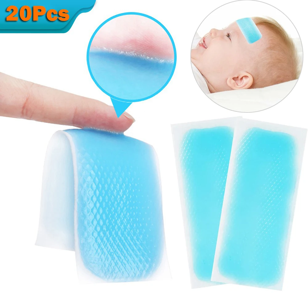 20pcs Cooling Patches For Fever Discomfort & Pain Relief Cooling Relief ...