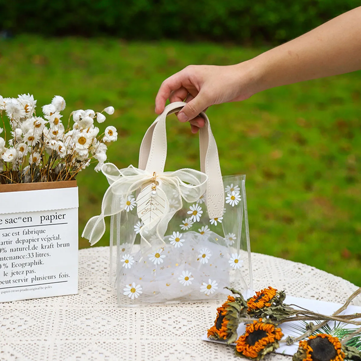 1PC Daisy Handbag Gift Bag Wedding Favors Candy Box Eid Mubarak ...