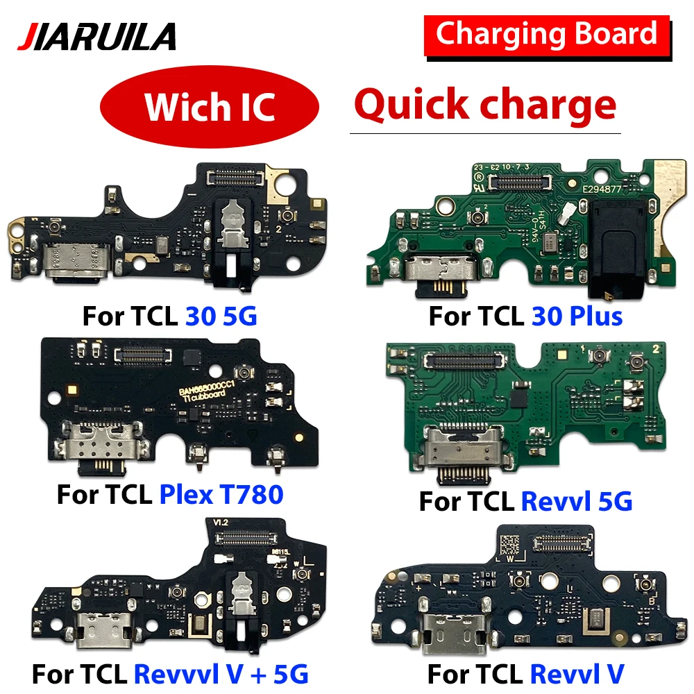 USB Charge Port Jack Dock Connector Charging Board Flex For TCL 30 40 ...