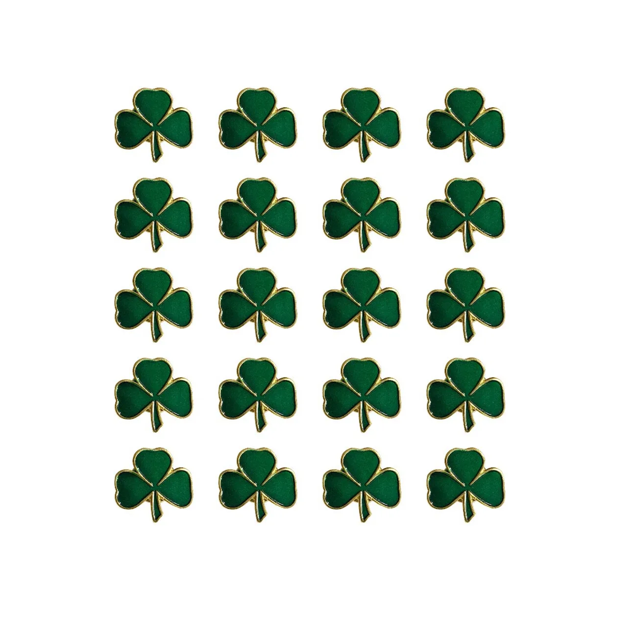 20pcs-a-lot-St-Patrick-s-Day-clover-lapel-pin-Clover-pin-brooch-Patrick ...