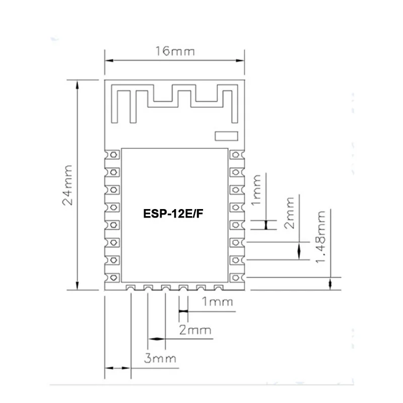 ESP-12E Wi-Fi Module: Pinout, Datasheet And Power, 43% OFF
